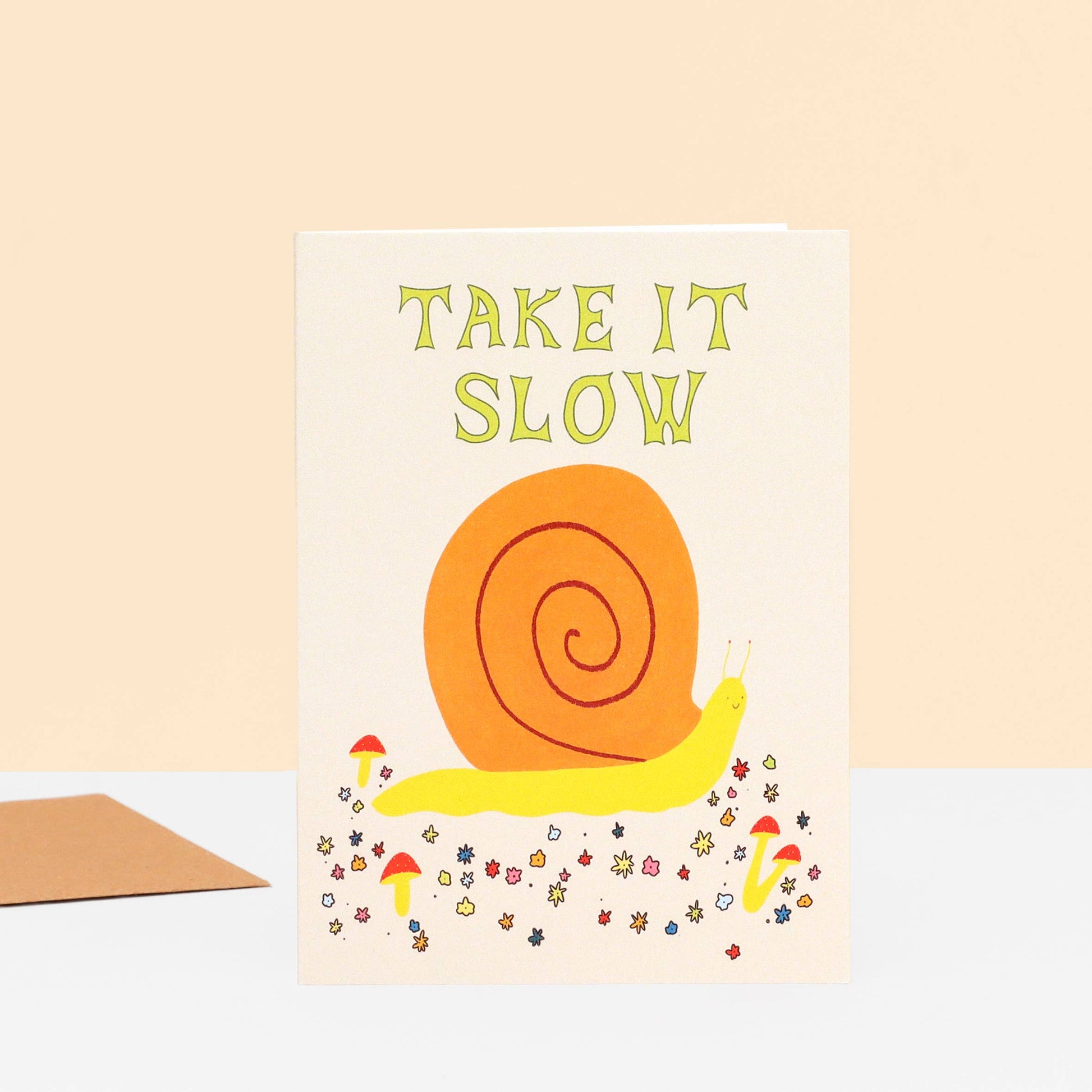 Take It Slow Card | Get Well Soon | Thinking of You | Snail – Helen of Troy